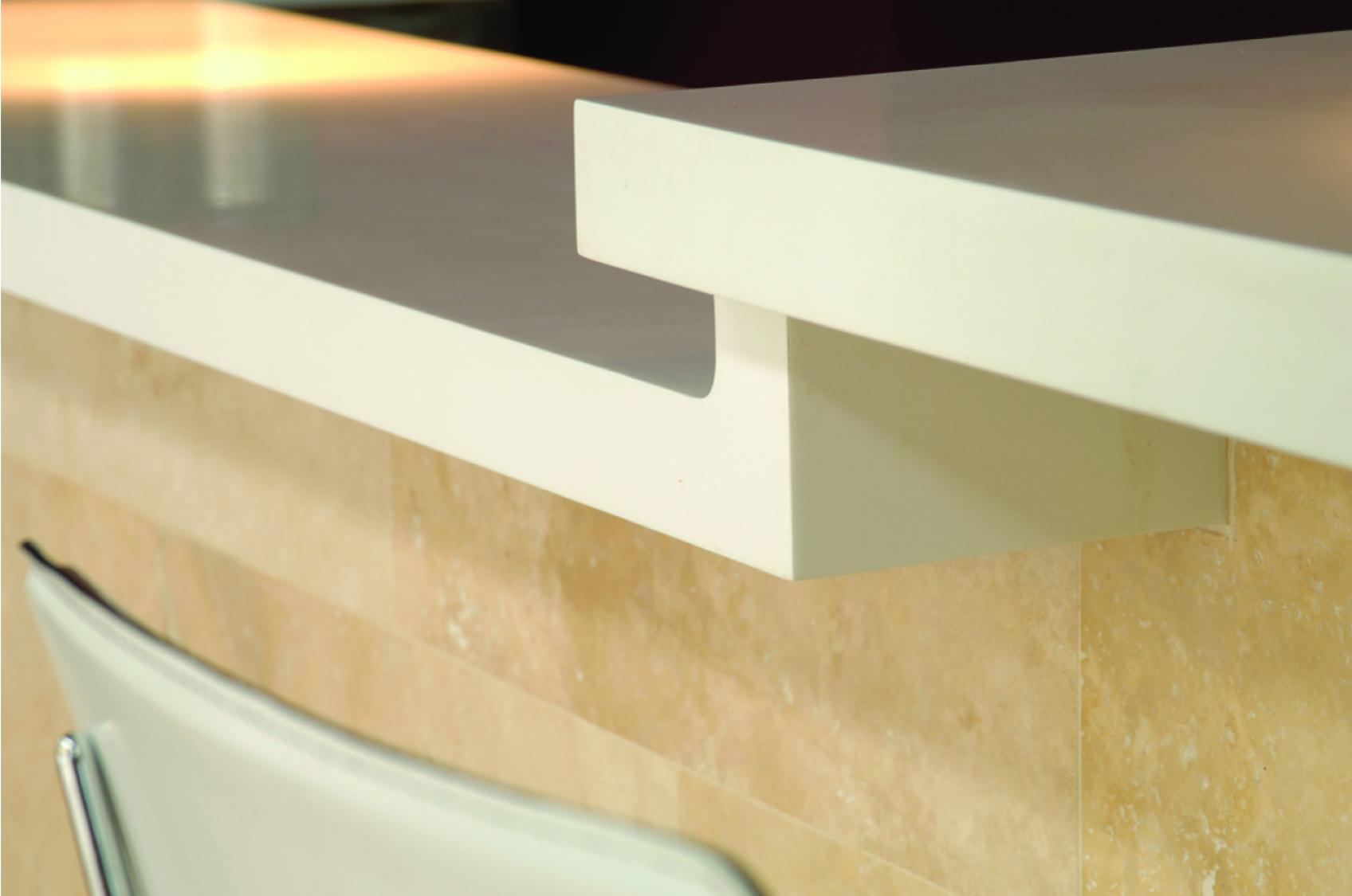 Hanex N-White stepped bar top | Crafted by Design